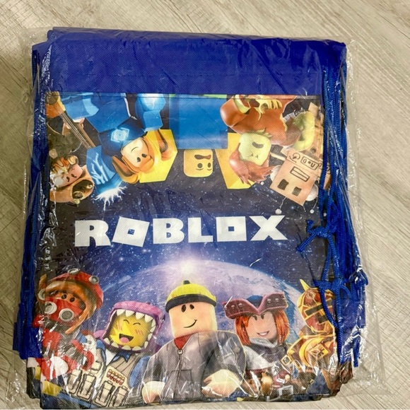 roblox | Other | Roblox 2 Blue Drawstring Bags | Poshmark